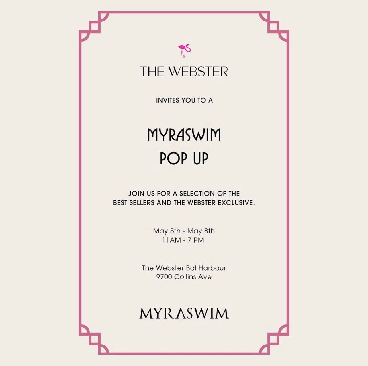 MYRASWIM Pop-Up at The Webster